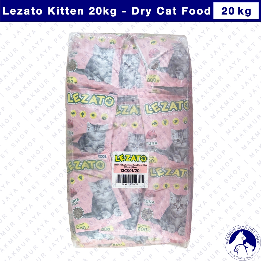 Jual Lezato KITTEN Dry Cat Food 20 kg / Makanan Kucing Kering 20kg ...