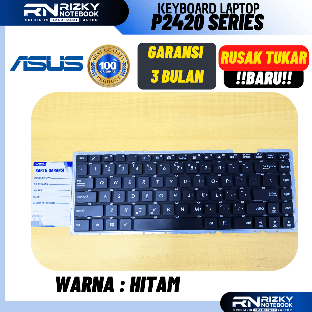 Jual GARANSI PANJANG!!! KEYBOARD LAPTOP ASUS PRO P2420 P2420L P2420LA ...