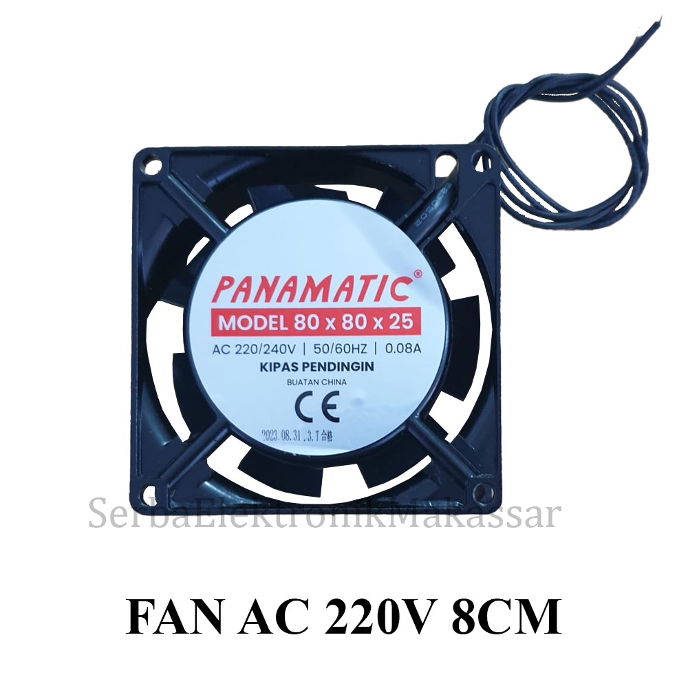 Jual Kipas Panel Fan AC220Volt Body Besi 8cm 9cm | Shopee Indonesia