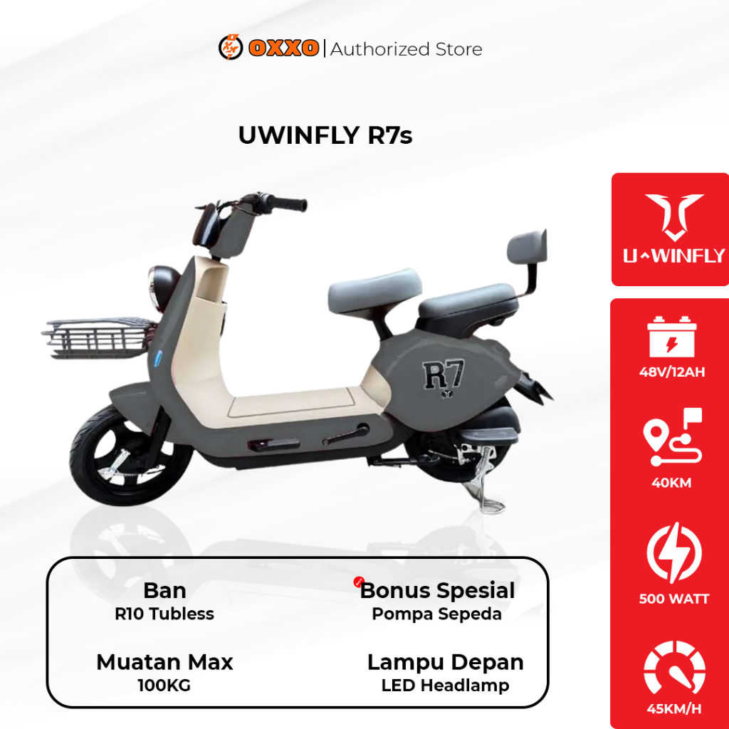 Jual U WINFLY Sepeda Listrik R7s 48V/12Ah 500 Watt | Shopee Indonesia