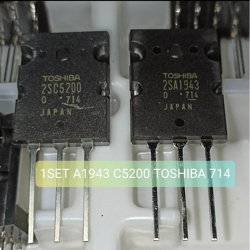 Jual TRANSISTOR TOSHIBA 2SA1943 2SC5200 ORIGINAL LOT 714 A1943 C5200 | Shopee Indonesia