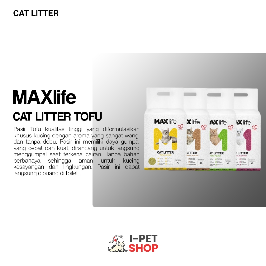 Jual MAXlife Cat Litter Tofu 7L | Shopee Indonesia
