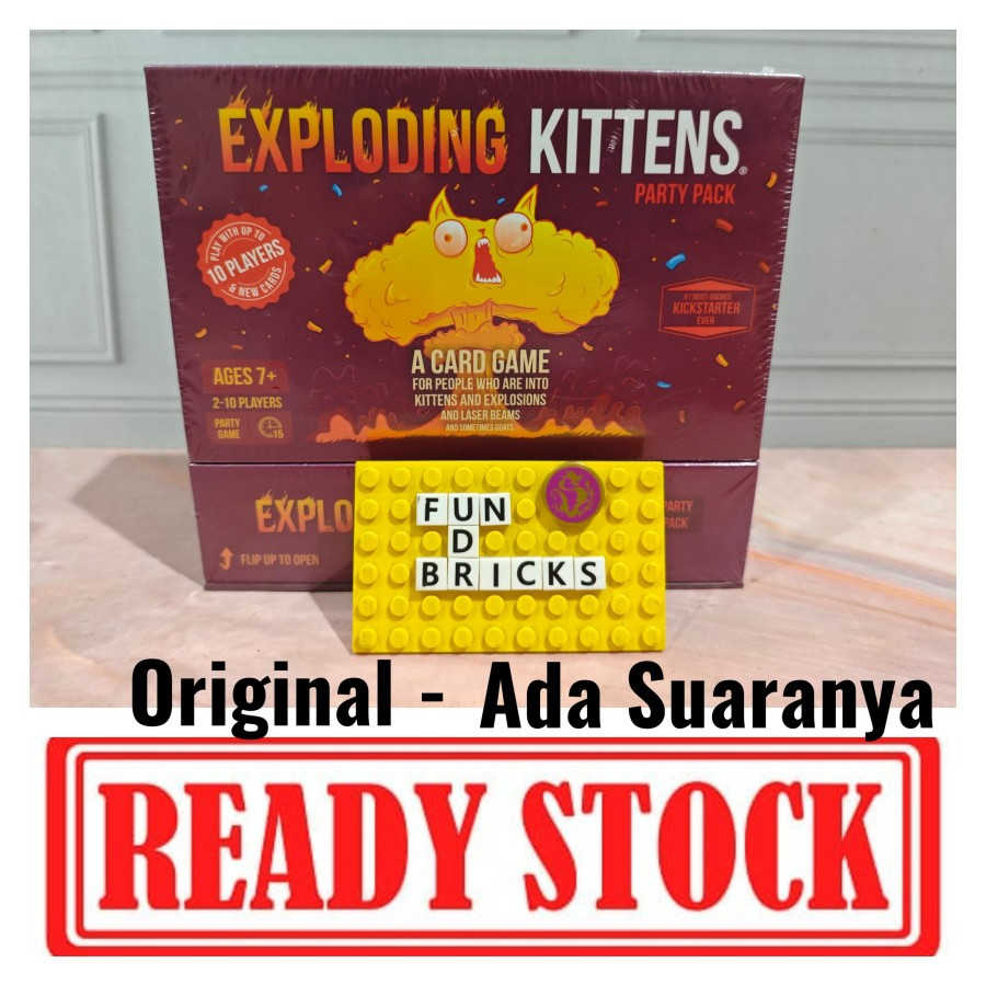 Jual Exploding Kittens Party Pack Board Game (ada suara) Original ...