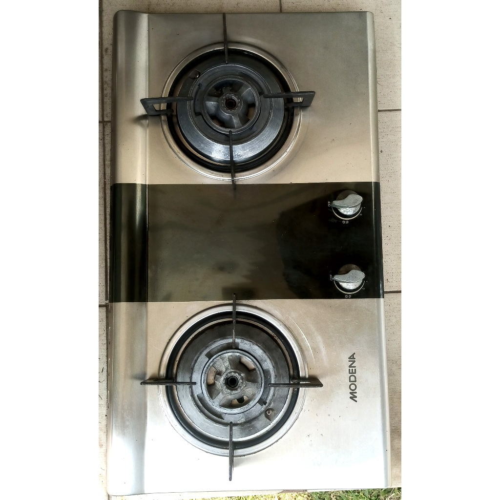 Jual Kompor Tanam STAINLESS MODENA 2 tungku | Shopee Indonesia
