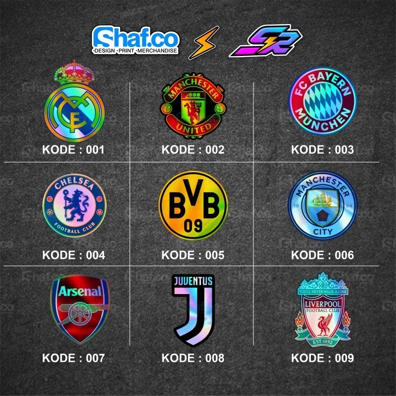 Jual STICKER LOGO CLUB BOLA // STICKER FOOTBALL // STICKER LOGO BOLA ...