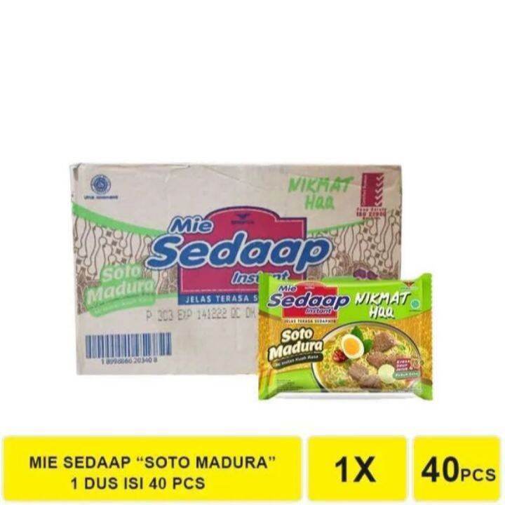Jual Mie Sedap Rasa Soto Madura 1 Dus 40 pcs | Shopee Indonesia