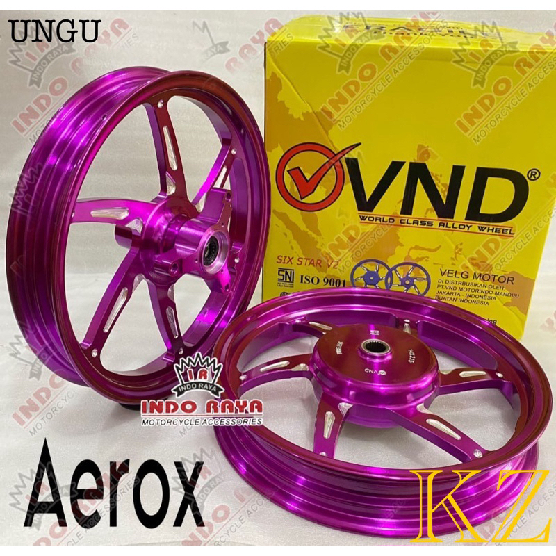 Jual VND VELG SIXSTAR V2 AEROX NEW/OLD/NMAX OLD/NMAX NEW UK VELG DEPAN ...