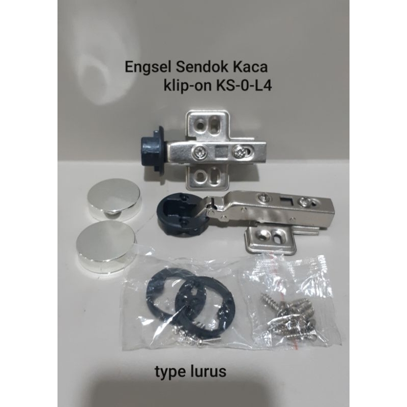 Jual (2pcs) Engsel pintu lemari kaca engsel sendok kaca slow motion ...