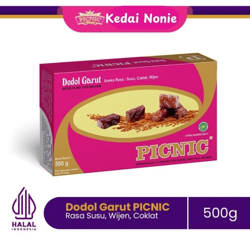 Jual Dodol Classic PICNIC Original / Dodol Garut PICNIC 500gr / Dodol Khas Garut Picnic Original ...
