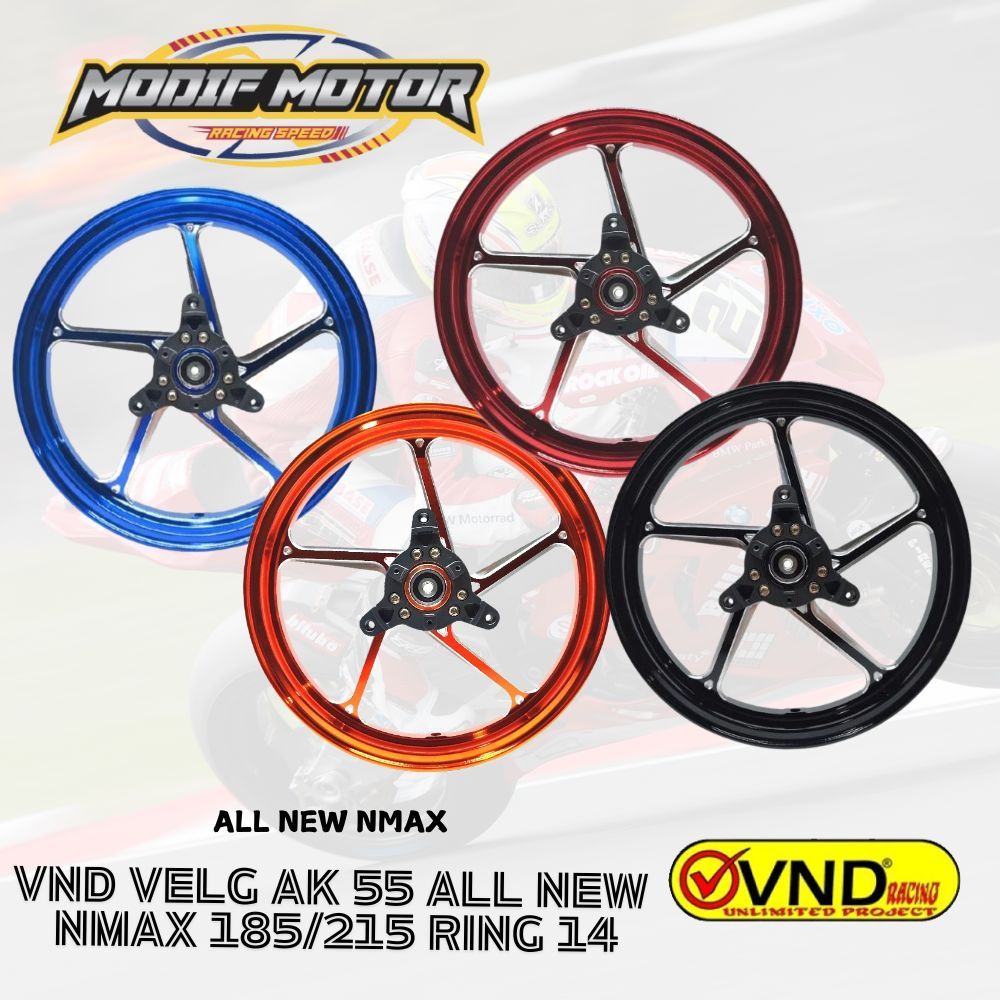 Jual VND Velg AK 55 185/215 Ring 14 ALL New Nmax | Shopee Indonesia
