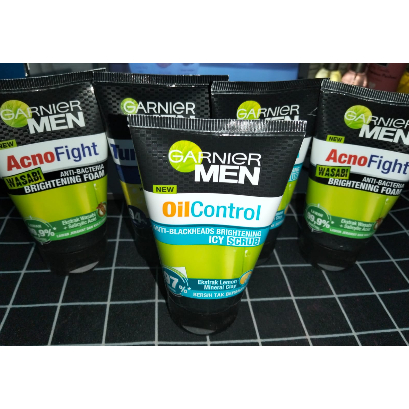 Jual Garnier Men Oil Control , turbo Bright ,Acno Fight Wasabi 100mL | Shopee Indonesia
