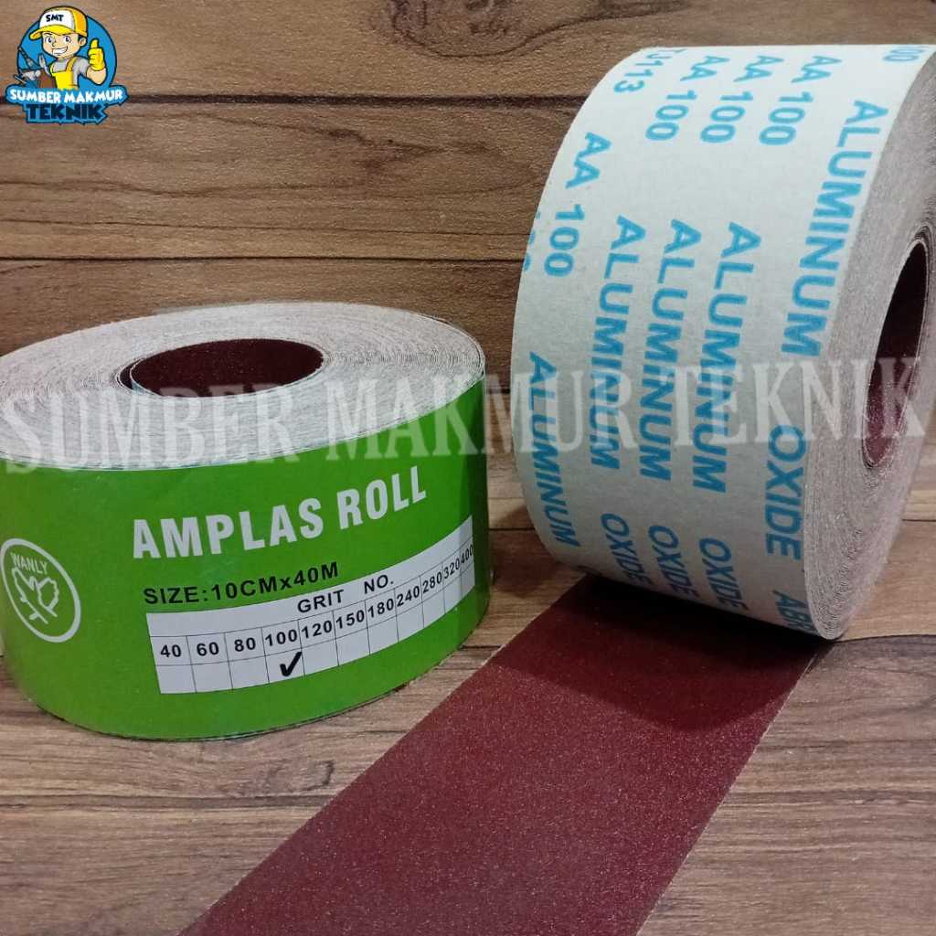 Jual Hamplas Roll Amplas Rol Murah Grit 100 Abrasive Cloth Roll ...