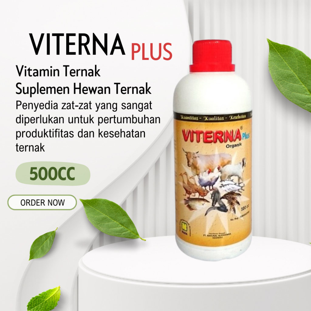 Jual VITERNA Plus Nasa 500cc - Vitamin Ternak Penggemuk Sapi Kambing ...