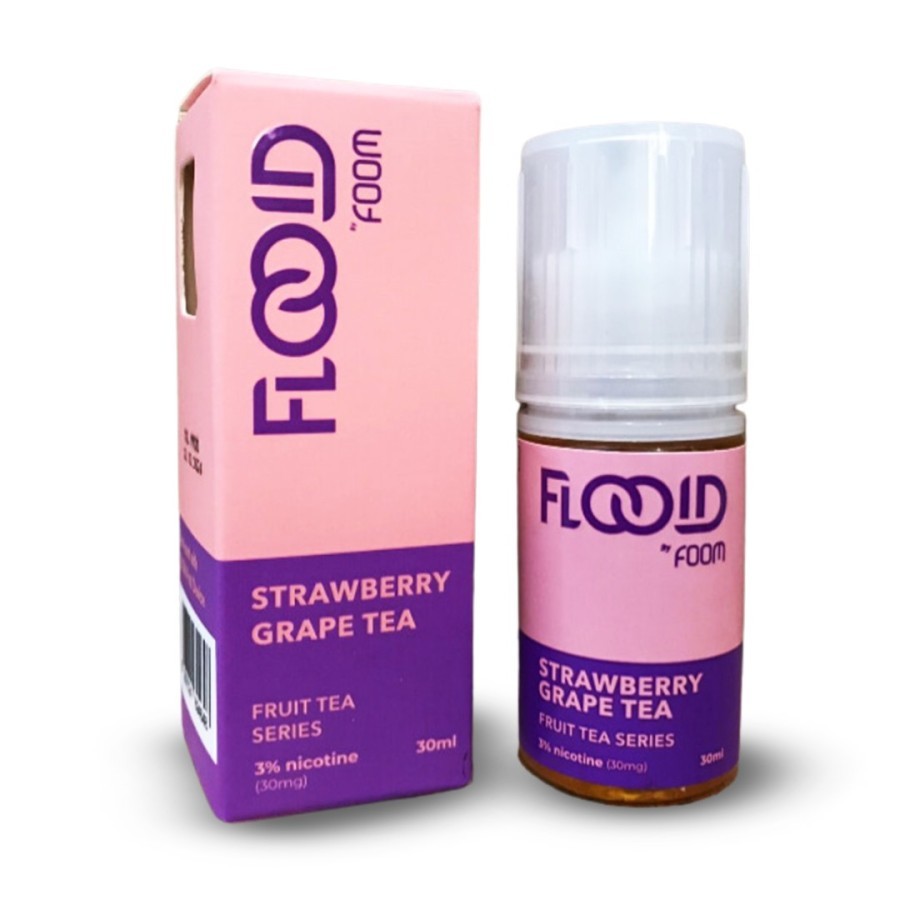 Jual Liquid Pod Foom Strawberry Grape Tea Salt Nic 30MG - 30ML | Shopee ...
