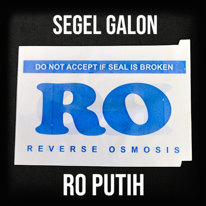 Jual Grosir Segel Galon RO Putih 200 Pcs (Tinta Biru) | Shopee Indonesia