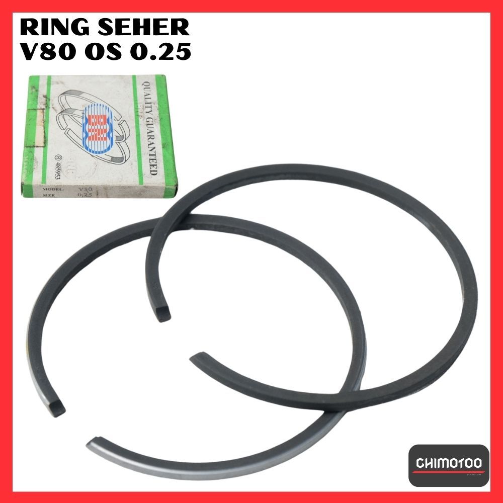 Jual Ring Seher Piston Yamaha V80 V 80 V75 V 75 Os Oversize Ukuran 0.25 ...