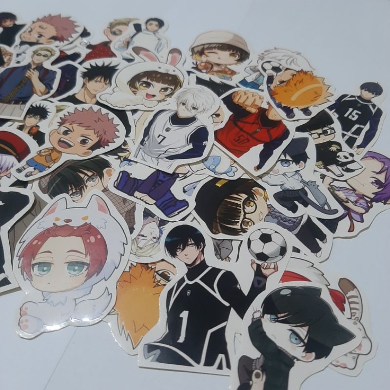 Jual stiker anime stiker jujutsu kaise stiker blue lock dll stiket ...