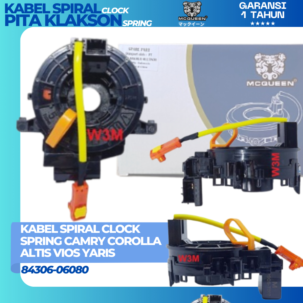 Jual KABEL SPIRAL PITA KLAKSON CLOCK SPRING CAMRY COROLLA ALTIS VIOS ...