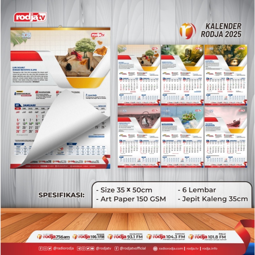 Jual KALENDER DINDING RODJA 2025 MASEHI | Shopee Indonesia