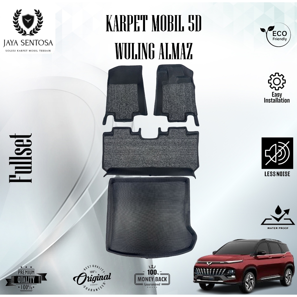 Jual Karpet Mobil 5D Wuling Almaz Semua Tipe + Alas Kaki Karpet 5D ...