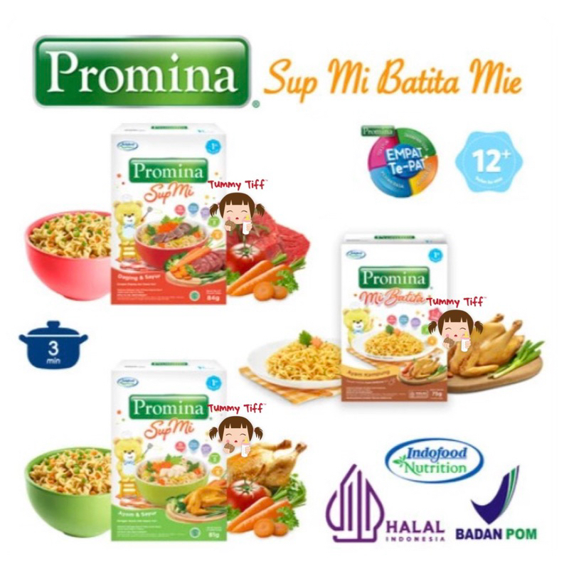 Jual Promina mi batita Mie goreng rasa ayam kampung 75 gram 1-3 thn mie ...