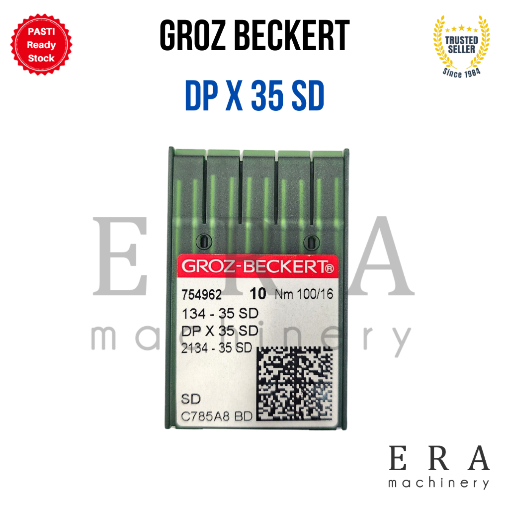 Jual DP x 35 SD GROZ Beckert Jarum jahit Fine leather embroidery ...