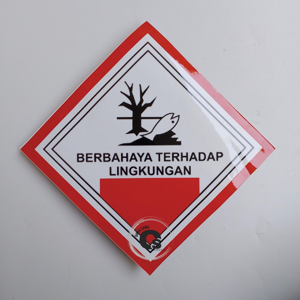 Jual Stiker Berbahaya terhadap Lingkungan - Simbol bahan Kimia - K3 ...