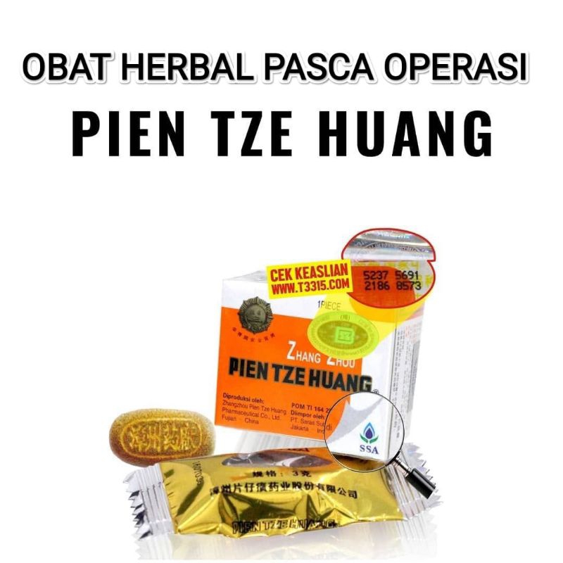 Jual PIEN TZE HUANG CAPSULE ASLI 100% ORIGINAL OBAT PASCA OPERASI 100% ...