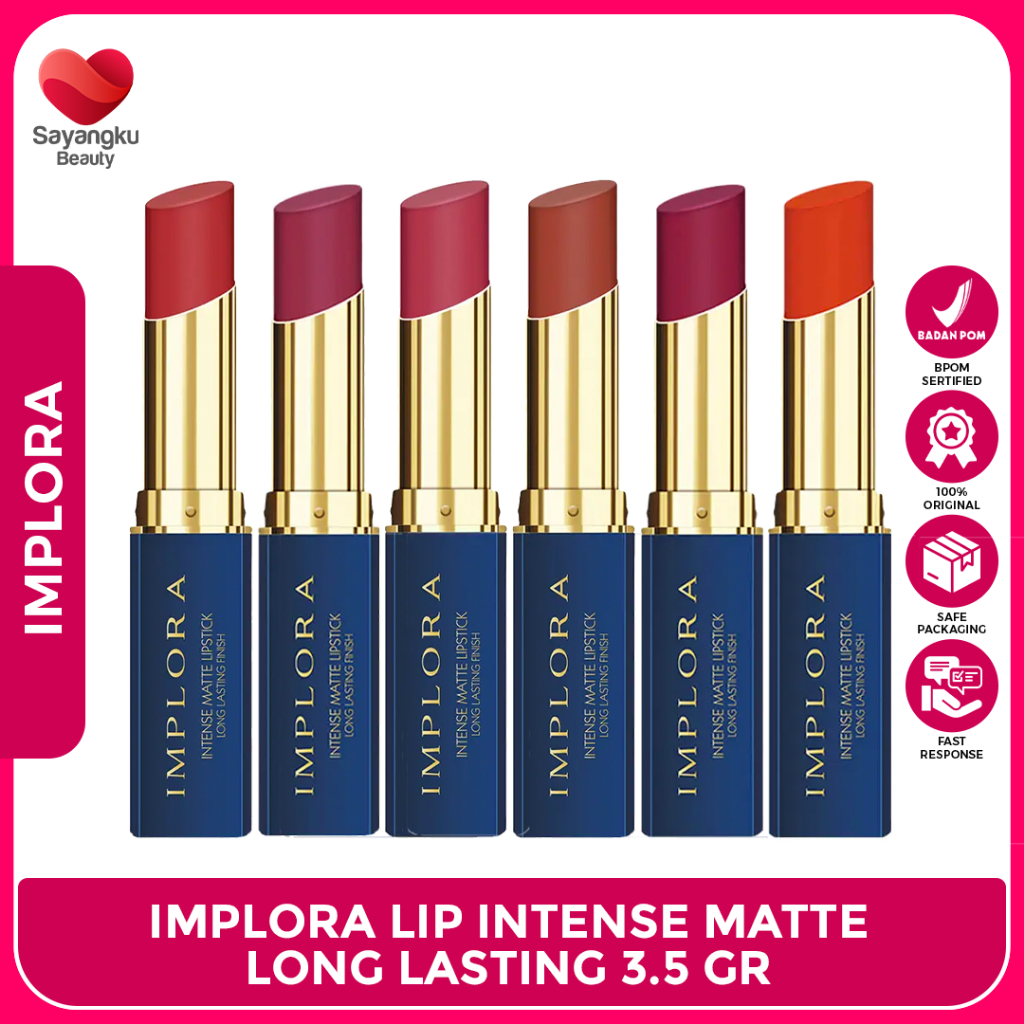 Jual IMPLORA Lip Intense Matte Long Lasting 3.5gr | Shopee Indonesia