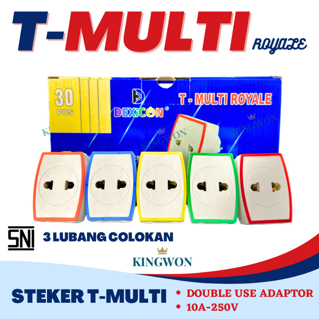 Jual STEKER T MULTI COLOKAN T MULTI COLOKAN CABANG 3 STEKER T ARDE 3 ...