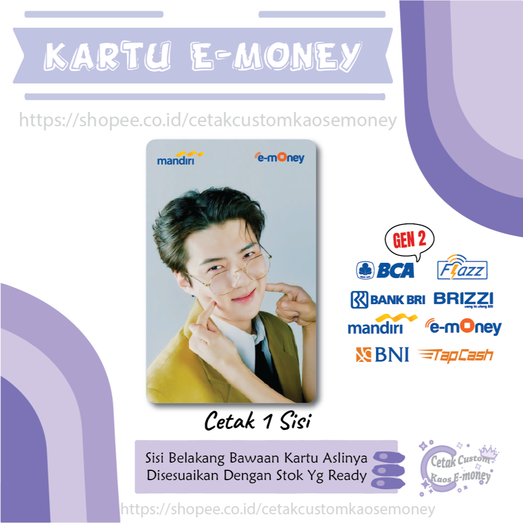Jual KARTU E MONEY E TOLL GAMBAR KPOP OH SEHUN EXO PHOTO EXO EMONEY ...