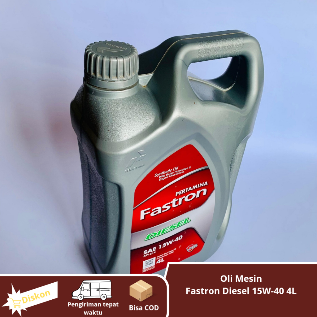 Jual Oli Mesin Fastron Diesel 15W-40 4L (untuk mobil diesel) 100% ASLI | Shopee Indonesia