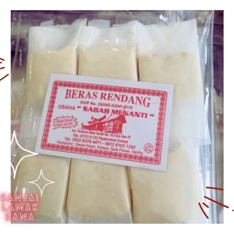 Jual Beras Rendang Cemilan Khas Kota Payakumbuh (Bareh Randang ...