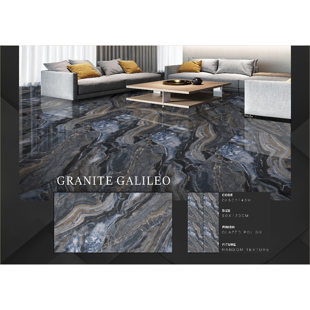 Jual GRANIT PREMIUM GALILEO 60X120 /GRANITE TILE CORAK GALAXY GLITTER ...