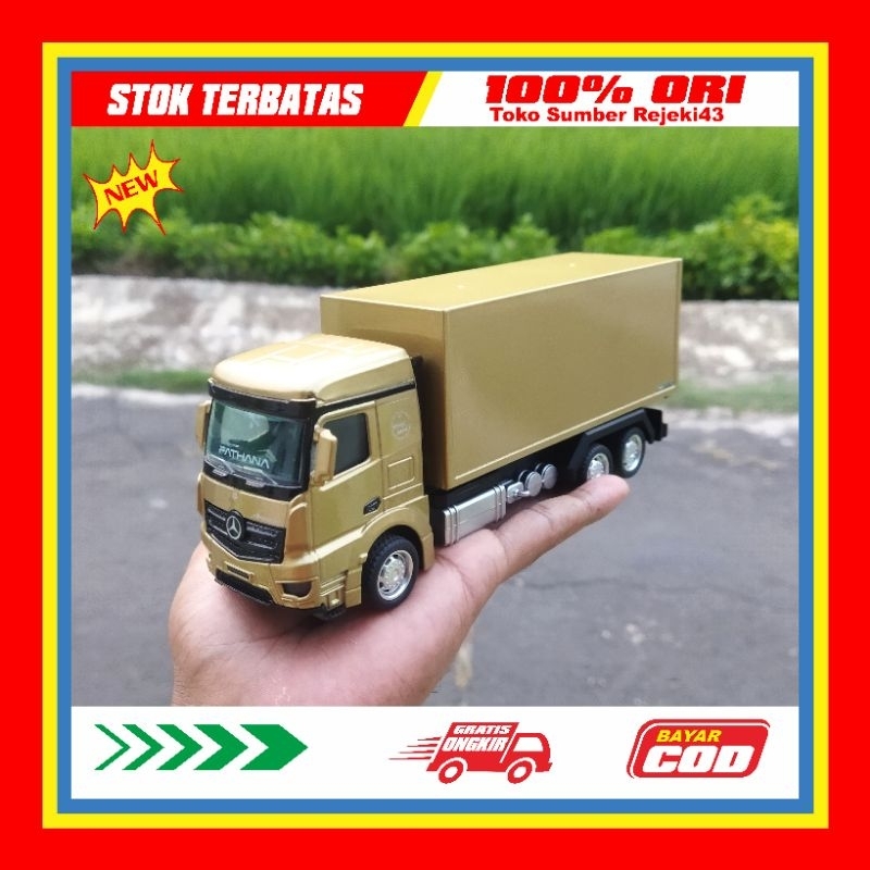 Jual Truk box TAM CARGO Mercedes-Benz FATHANA kardus balap miniatur truk oleng skala 1:50 ...