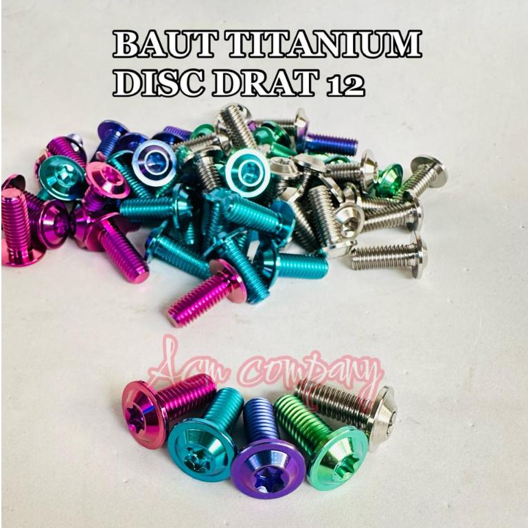Jual Baud Baut DISC / CAKRAM / PIRINGAN Titanium THAILAND M8X20 DRAT12 ...
