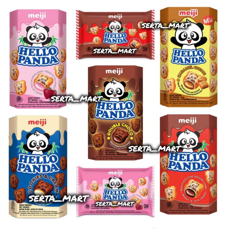 Jual Meiji Hello Panda Box 42gr - Biskuit Isi Helo Panda Strawberry ...