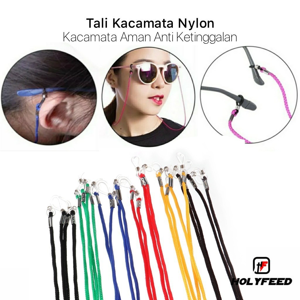 Jual TALI KACAMATA NILON COLOR TEBAL [ 1 PAKET = 12PCS ] | Shopee Indonesia