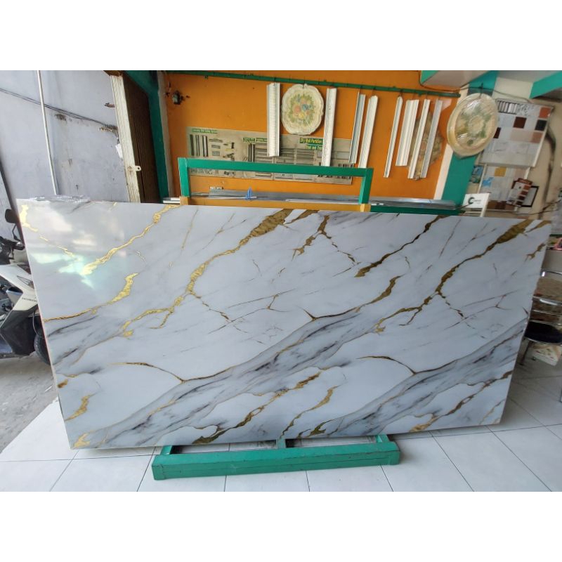 Jual PVC Marmer ukuran 240 x 120 tebal 3mm | Shopee Indonesia