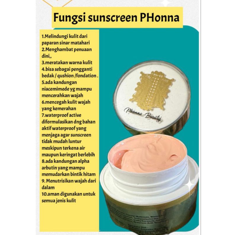Jual SUNSCREEN PHONNA BEAUTY | Shopee Indonesia