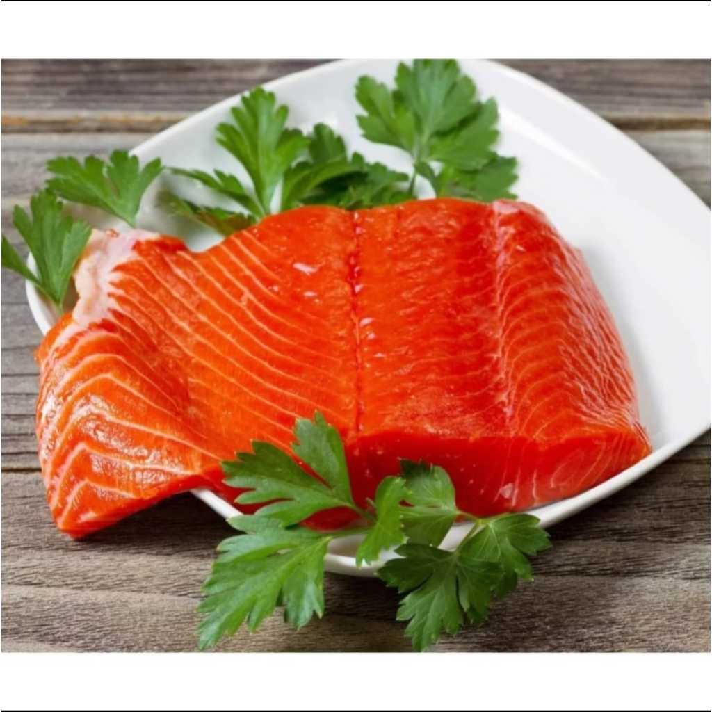 Jual Salmon Fillet Premium Import Norwegian Steak Cut Frozen Ikan Segar ...
