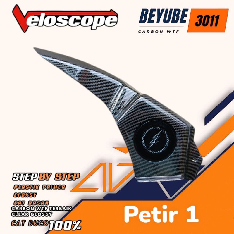 Jual Termurah Hungger // spakbor kolong Carbon WTF Veloscope "PETIR 1 " Honda beat CBS Beat esp ...