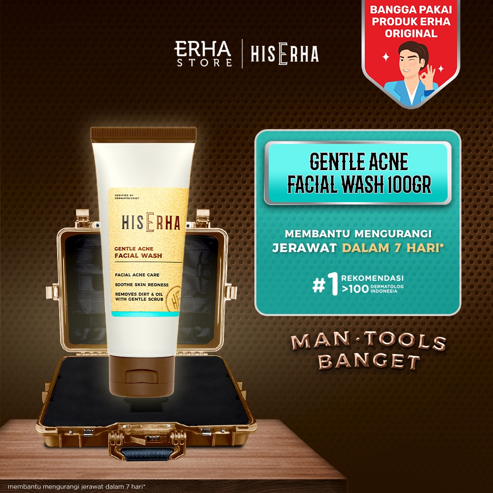 Jual HIS ERHA Gentle Acne Facial Wash 100g - Sabun Wajah Jerawat Khusus ...