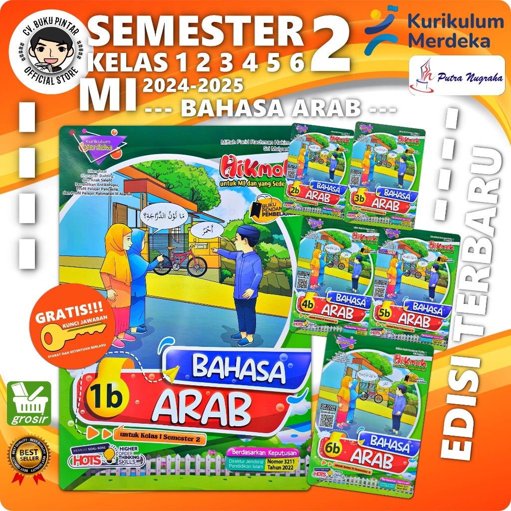 Jual LKS BAHASA ARAB MI KELAS 1 2 3 4 5 6 1-6 SEMESTER 2 KURIKULUM ...