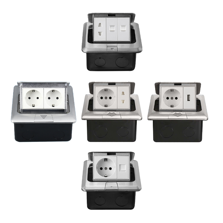 Jual Stop kontak lantai Meja floor Table socket soket colokan Arde ...