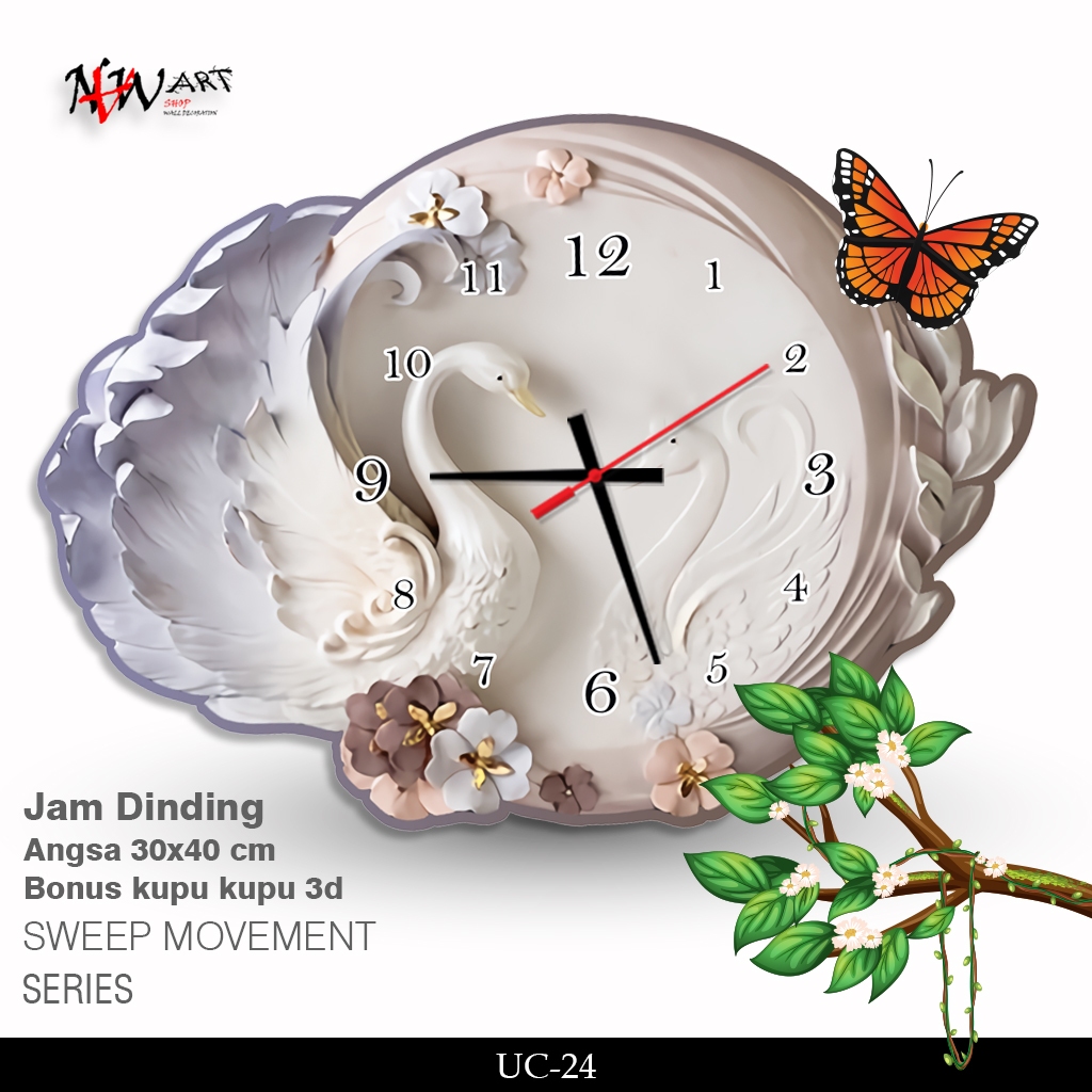 Jual Jam Dinding Aesthetic BUnga Boho Merak Aestetik LED | Shopee Indonesia