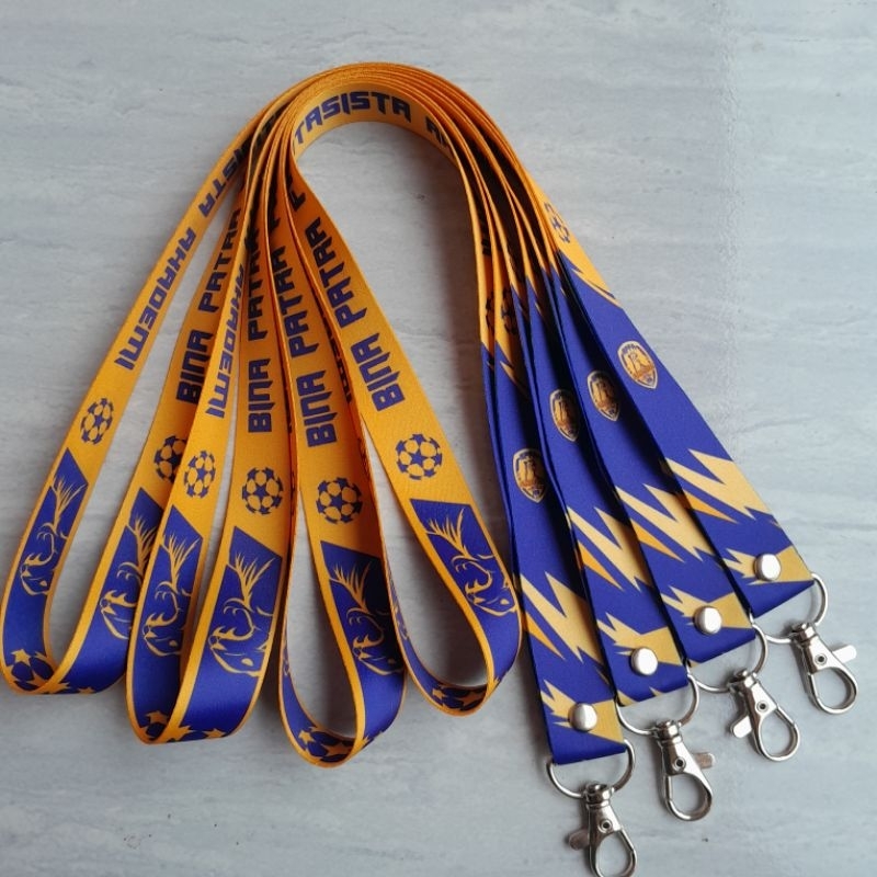 Jual Tali lanyard printing sublime 2 cm finising cantelan / cetak ...