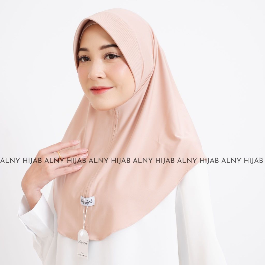 Jual Hijab Instan Bergo Hamidah Daily Size M Jumbo Jilbab Sport Bahan Jersey By Alny Hijab ...