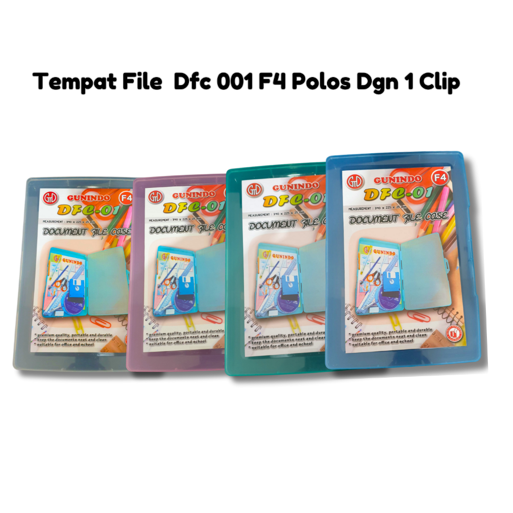 Jual Gunindo File Case Tempat File Dfc 001 F4 Polos Dgn 1 Clip | Shopee ...