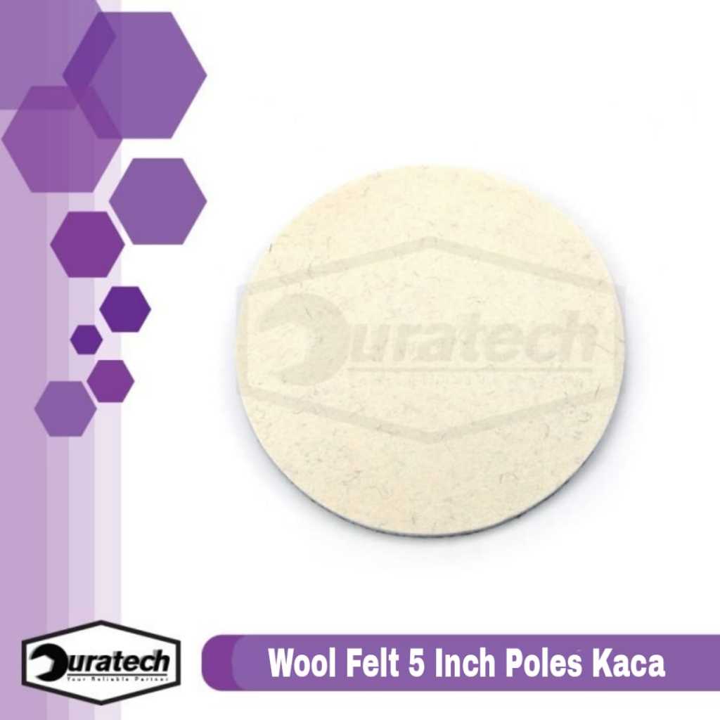 Jual Wool Kain Poles Kaca 5 Inci / Wool Glass Felt 5 Inch Tempel 1pc ...